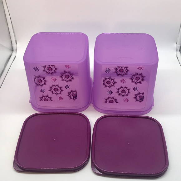 Tupperware | Kitchen | Tupperware Modular Mates Square 3 Set Of 2 ...
